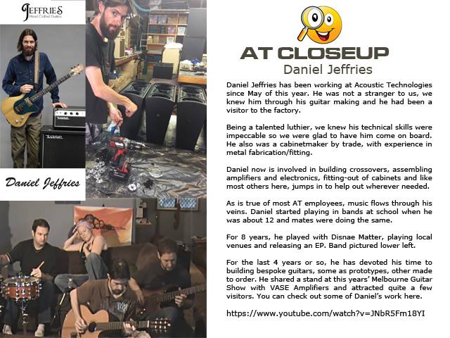 AT Closeup - Daniel Jeffries - Acoustic Technologies